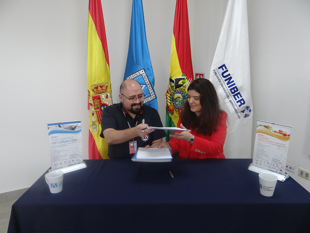FUNIBER y UNEATLANTICO firman convenios con Colegios de Santa Cruz ...